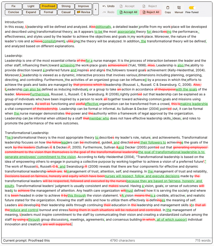 Proofread Your Essay | editGPT